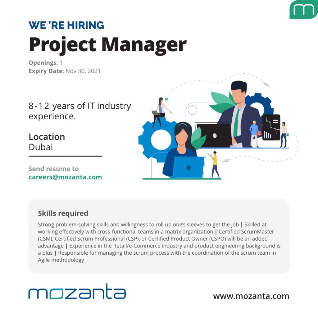 Project Manager Dubai UAE | Gulf Career Hunt