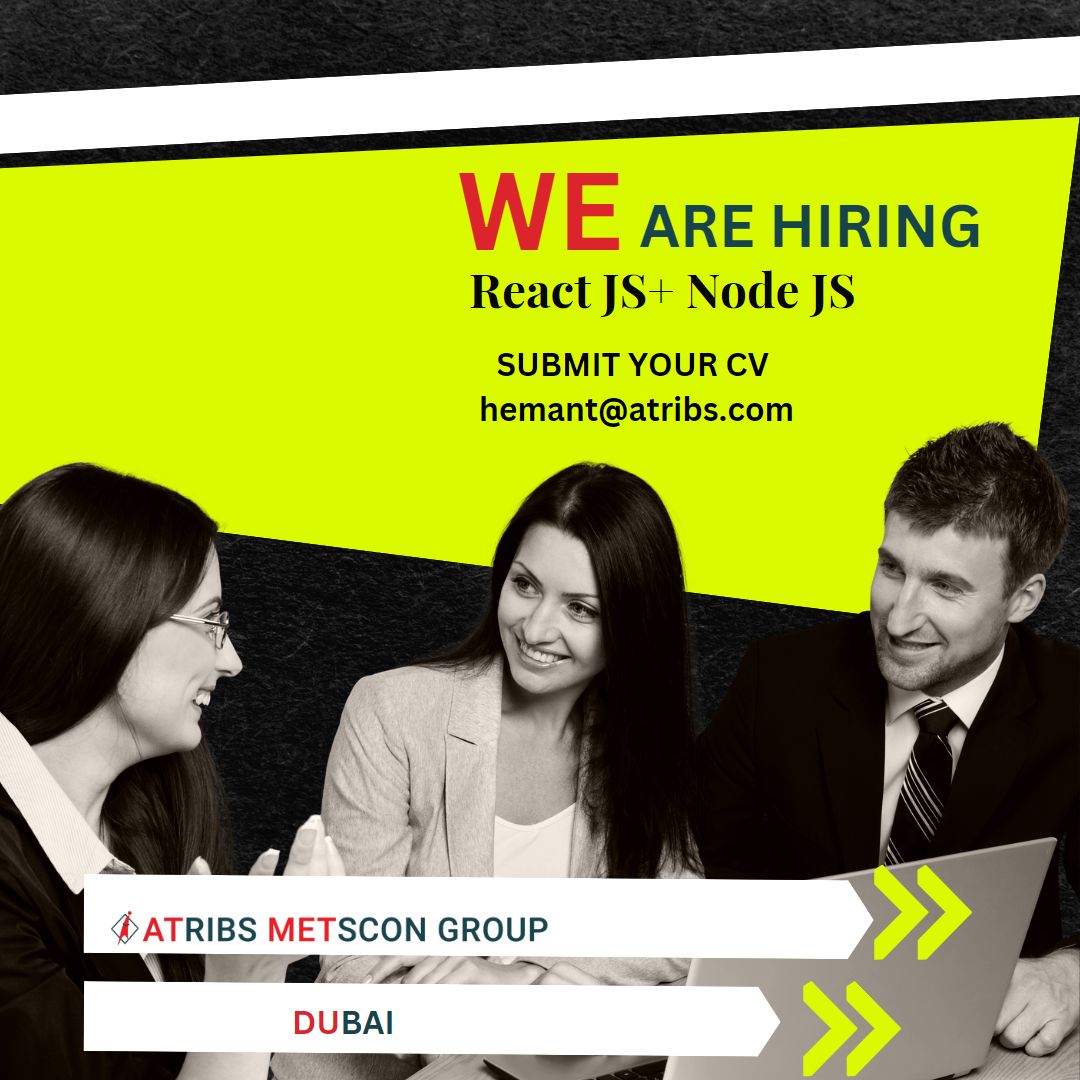 React JS and Node JS Developer Dubai UAE | Gulf Career Hunt
